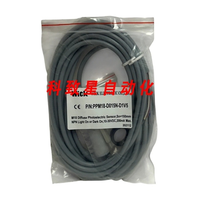工业配件WICK PPM18-D015N-D1V5/202112 光电传感器10-30VDC M18
