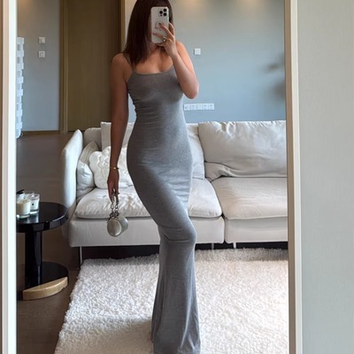 虞书欣同款内搭包臀裙长裙