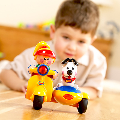 Tolo儿童玩具车滑行摩托车带公仔