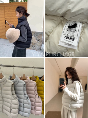 韩国简约百搭排骨面包服马甲