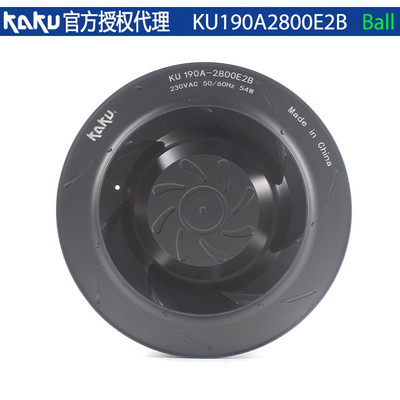全新 圆形KAKU卡固 KU190A2800E2B 230V 54W AC离心风机 散热风扇
