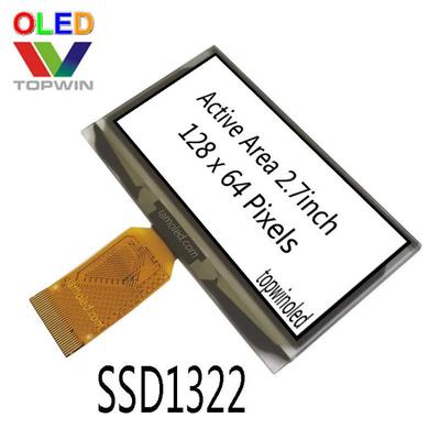 热销2.7英寸oled屏128x64白色2864aswig01厂家sd1322白底黑字黑底