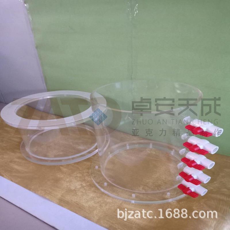 透明亚克力法兰仪器装置有机玻璃制品实验密封产品圆管可定制