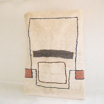 迪森地毯线条民族风卧室客厅茶几床边地垫民宿几何好打理可机洗