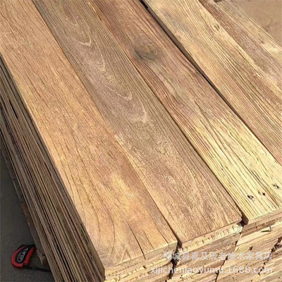 实木地板原木色仿古木板复古风化做旧木板家用背景墙装饰墙板