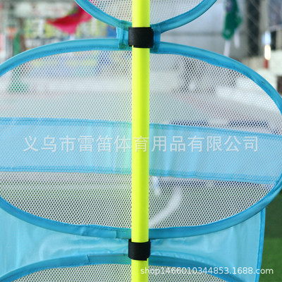足球训练器材便携式人墙障碍物回弹足球杆足球训练底座模拟人墙