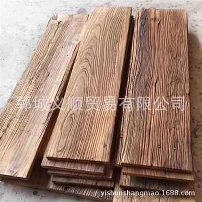 厂家供应老榆木板榆木板材纹理板材自然装修风化实木桌面