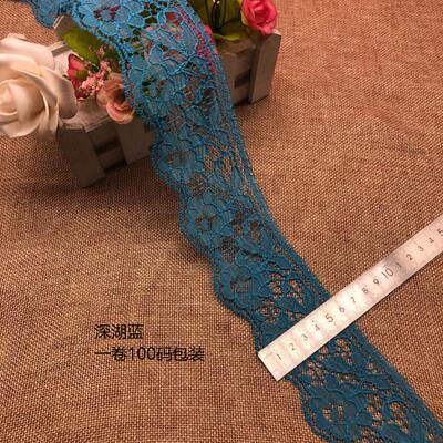6公分40弹无种颜色蕾丝花边长期现货供应667#宽度6cm