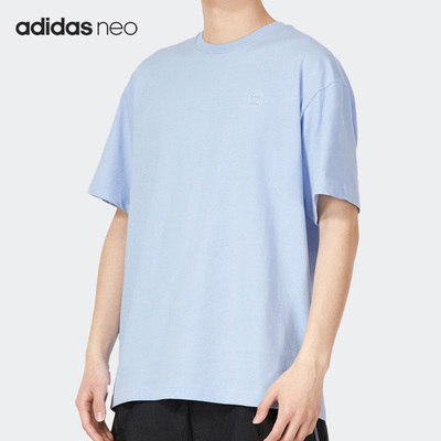 Adidas/阿迪达斯正品Neo夏季新款男女简约休闲圆领短袖IB7678