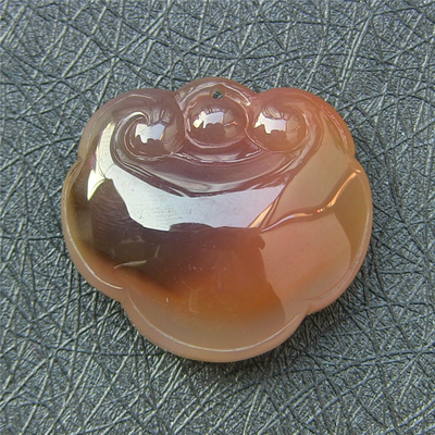 巴西玛瑙无优化水润通透宝宝锁