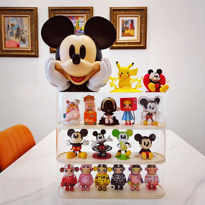 盲盒手办展示架放玩偶泡泡玛特