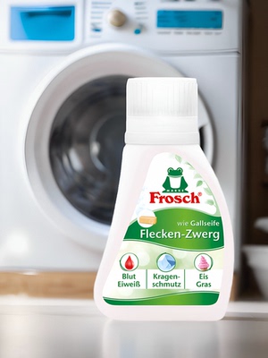德国 Frosch福纳丝油脂顽渍去渍剂 衣服去油污渍去血渍剂75ml
