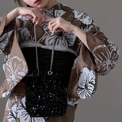 日单浴衣日本传统款和服棉布女