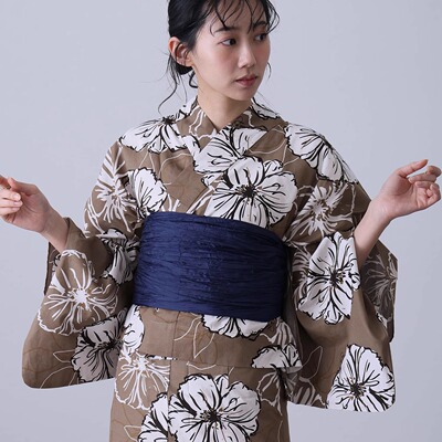 日单浴衣日本传统款和服棉麻女