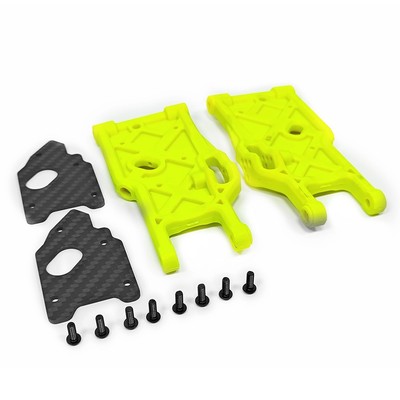 KKPIT-K1全系通用升级件-后摆臂(荧光黄)+碳纤加强片-10045K