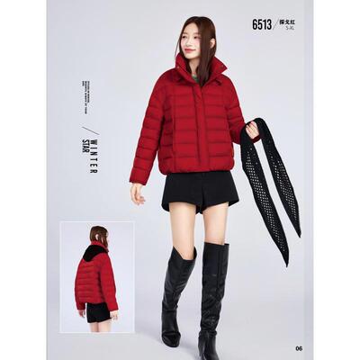 2026新款艾纷飞6513款羽绒服九成品半成品女款衣皮衣壳