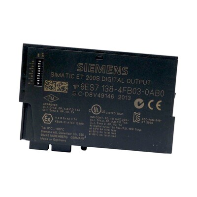 SIEMENS 6ES7138-4FB03-0AB0 SIMATIC DP ELEKTRONIKMODUL ET 200