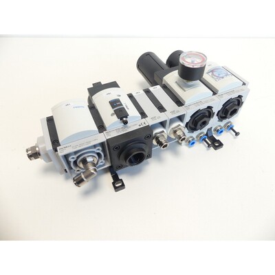 Festo Wartungs-Einheit mit 4 MS6 Baugruppen