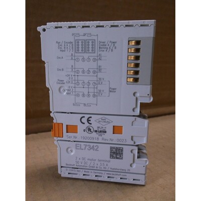 EL7342 Beckhoff NEW PLC Slice I/O EtherCAT 2 Channel Motion