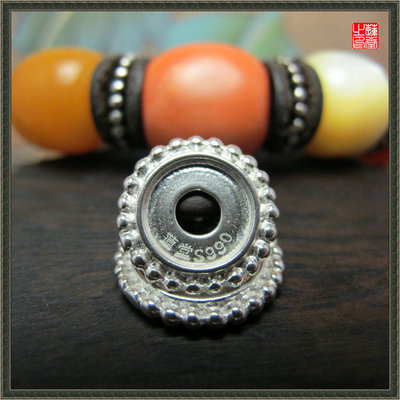 独家定制足银藏式连珠16mm