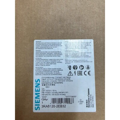 西门子 3RA6120-2EB32 全新原装正品议价