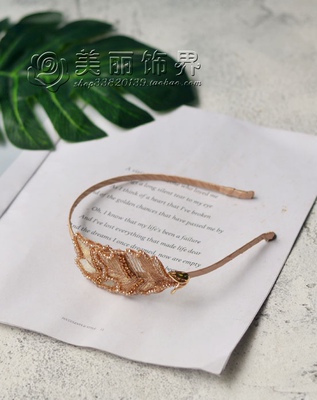 christ克丽斯汀镶钻水钻树叶子头箍发箍新款发饰