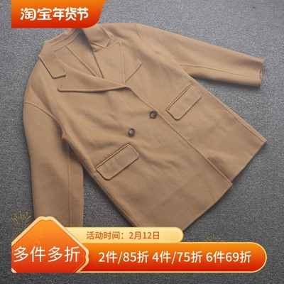 [五]兰米特卖冬春新款女装100%绵羊毛外套时尚休闲呢子西装大衣