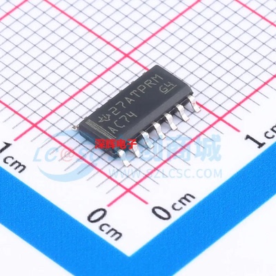 SN74AC74DR 丝印AC74 全新进口触发器IC芯片 SOP-14 可直拍