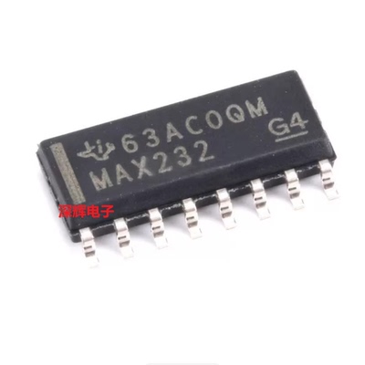 MAX232DR D MAX232全新进口收发器IC芯片 贴片SOP-16 可直拍