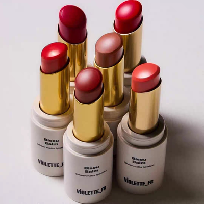 法式小众Violette FR透明哑光唇膏Bisou Balm雾面润唇膏口红ins风