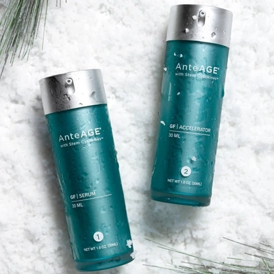 ANTEAGE SERUM AND ACCELERATOR抗龄精华促进液套装 修复降红细纹