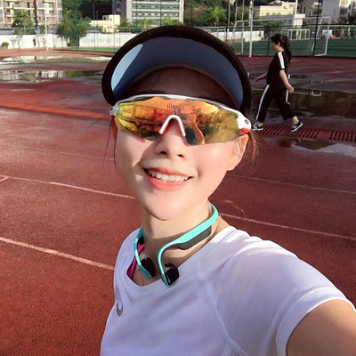 cinalli户外运动镜偏光自行车骑行轮滑铝合柳丁工艺金变色镜