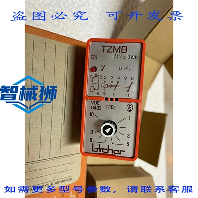 原装供应 BIRCHER TZMB 定时继电器1-10 秒/24V