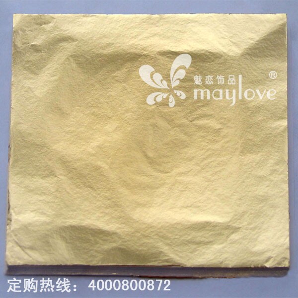 厂家直销仿金箔 优质金箔纸银箔纸 最接近真金效果 14*14CM1000张