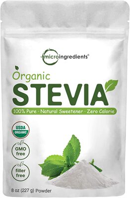 美国代购Pure Organic Stevia Powder, 8 Ounces, 1418 Serving,