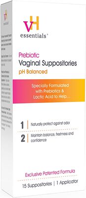 vH Essentials Prebiotic Vaginal Suppositories pH Balanced