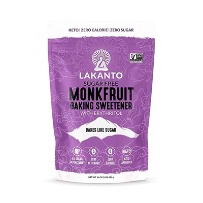 Lakanto Monkfruit Sweetener, 1:1 Sugar Substitute, Keto, Non