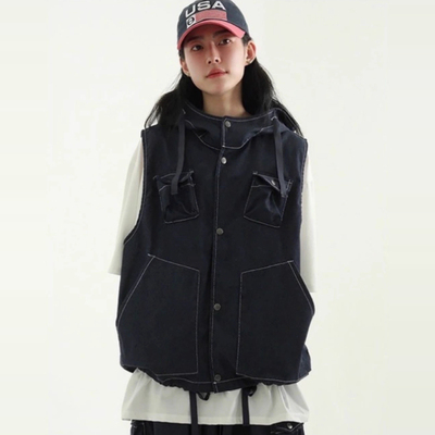 multipocketdenimhoodvest