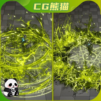 UE5 [90] Pack Poison Spells Niagara 毒素法术尼亚拉加特效