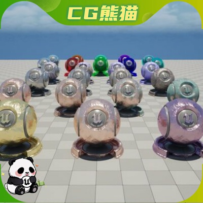 UE5虚幻5.5-5.7 Substrate Essentials 金属玻璃滤光片材质