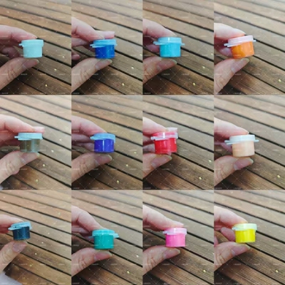 bjd娃化妆丙烯12色颜料色粉盘