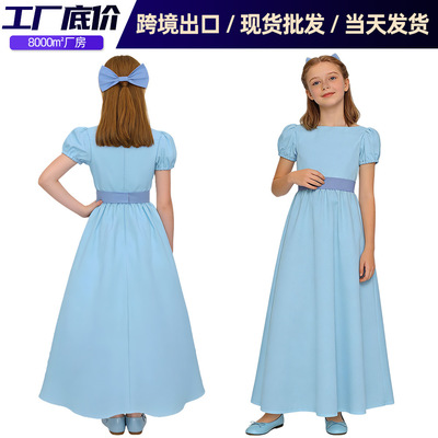 小飞侠cos彼得潘PeterPan温蒂公主裙cosplay服装长裙舞台表演服饰