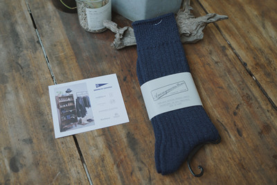 Anonymous Ism 日本制 藏青棉质纯色长袜15192500