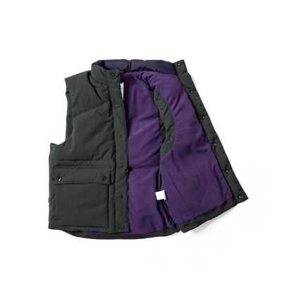 现货REMOCREVO 90’S DOWN VEST. 户外保暖立领大口袋羽绒马甲