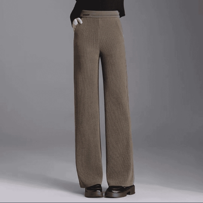 高腰阔腿裤卡里卡长裤木棉绒加绒