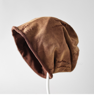 晕染卷边破洞堆堆帽男女同款