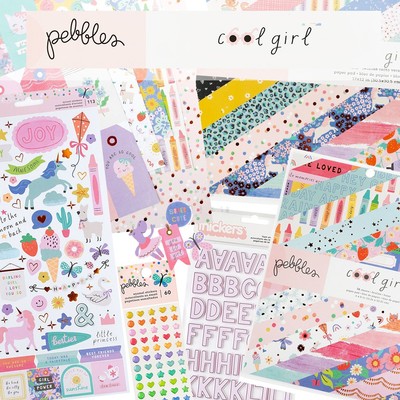 Pebbles酷酷女孩男孩贴纸纸本 欧美手帐Cool Boy Cool Girl AC