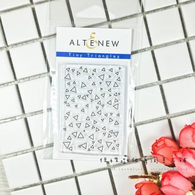现货 Altenew 2017新款迷你透明硅胶手帐背景印章 小三角