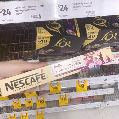 澳洲代购直邮Nescafe Farmers哥伦比亚浓缩果味咖啡胶囊| 10 pack