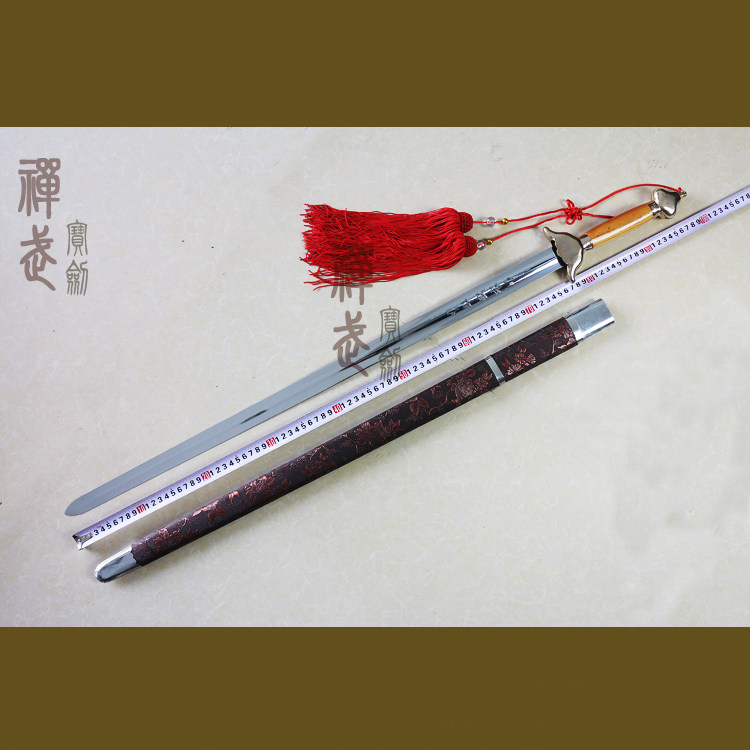 武术用品 武术器械 太极宝剑 练功用木柄竞赛剑 未开刃